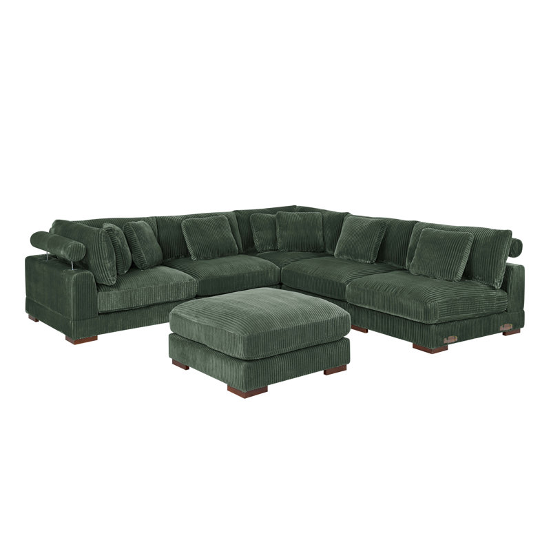 Latitude Run® Eldridgemont Modular Corduroy Sectional | Wayfair
